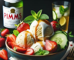 Anyone For Pimm’s? Homemade Pimm’s And Lemonade Ice Cream - Frosted Fusions